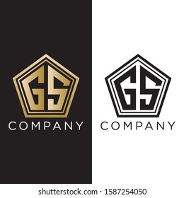 Gs Initial Logo Luxury Gold Design Stock Vector (Royalty Free ...