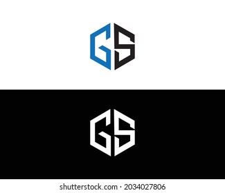 Gs Letter Logo Design Creative Modern Stock Vector (Royalty Free ...