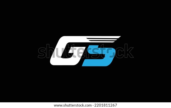 Gs Letter Logo Design Icon Vector Stock Vector (Royalty Free ...