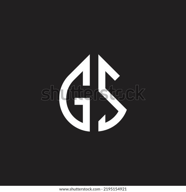 Gs Letter Logo Design Template Stock Vector (Royalty Free) 2195154921 ...