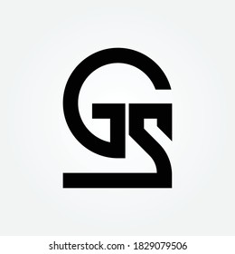 Gs Letter Monogram Logo Design Vector Stock Vector (Royalty Free ...