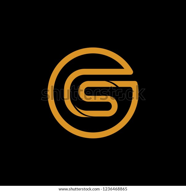 Gs Lettering Logo Stock Vector (Royalty Free) 1236468865 | Shutterstock