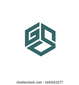 Gs Logo Design Vector Sign Template Stock Vector (Royalty Free ...