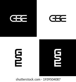 Gse Letter Original Monogram Logo Design Stock Vector (Royalty Free ...