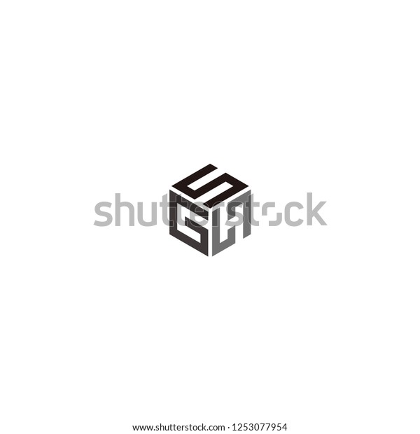 Gsh Initial Hexagon Icon Logo Vector Stock Vector (Royalty Free ...