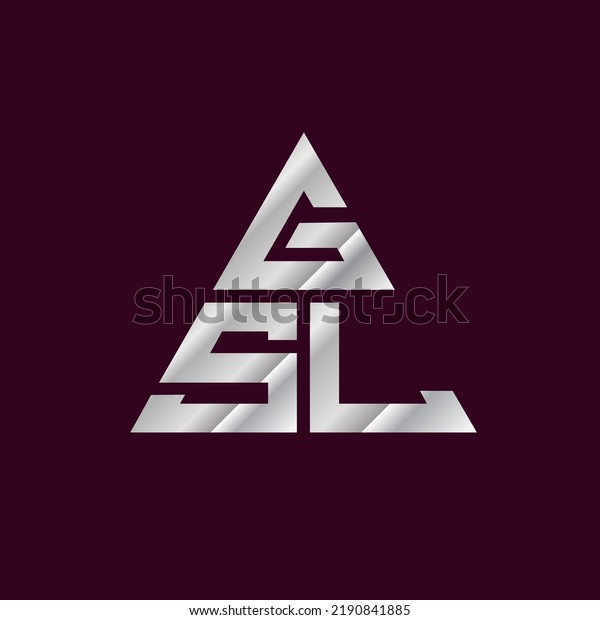 Gsl Initials Logo Design Gsl Creative Stock Vector (Royalty Free ...