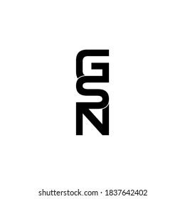 Gsn Letter Original Monogram Logo Design Stock Vector (Royalty Free ...