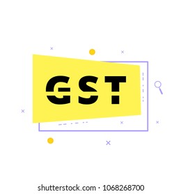 Gst Banner Vector Illustration Stock Vector (Royalty Free) 1068268700 ...