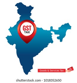 Gst Good Services Tax Concept Gst Stock Vector (Royalty Free ...