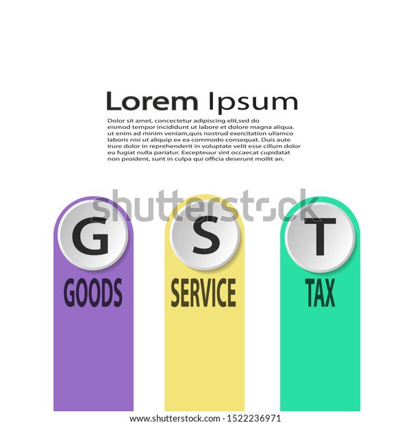 Gst Good Services Tax Concept Gst Stock Vector (Royalty Free ...