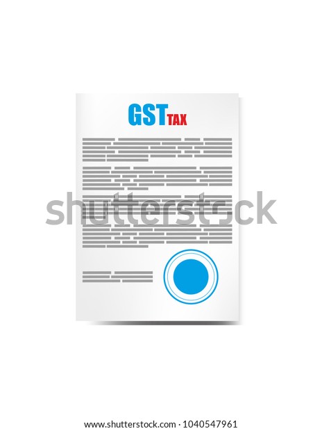 Gst Tax Form Stock Vector (Royalty Free) 1040547961 | Shutterstock