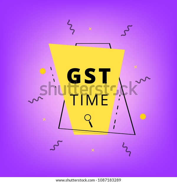 Gst Time Banner Vector Illustration Stock Vector (Royalty Free ...
