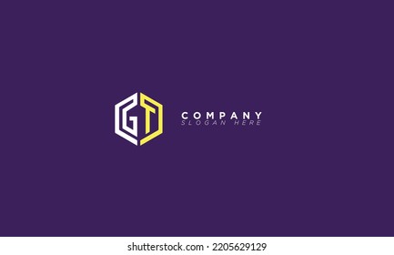 Gt Alphabet Letters Initials Monogram Logo Stock Vector (Royalty Free ...