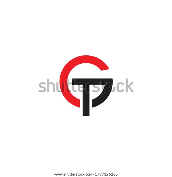 Gt Black Red Vector Logo Stock Vector (Royalty Free) 1797126265 ...