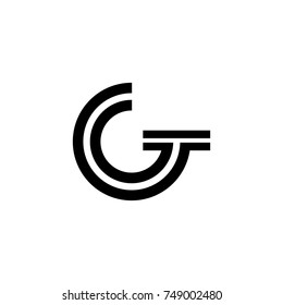 Gt Letter Logo Stock Vector (Royalty Free) 749002507