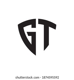 Gt Letter Logo Design Vector Stock Vector (Royalty Free) 1874595592 ...