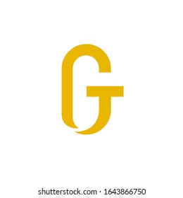 Gt Logo Design Vector Sign Template Stock Vector (Royalty Free ...