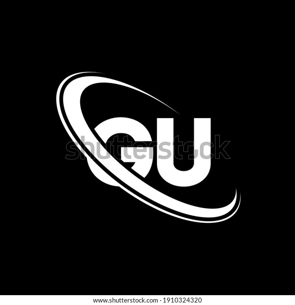 Gu G U Letter Logo Design Stock Vector (Royalty Free) 1910324320