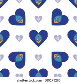 Guam Flag Heart Seamless Pattern Patriotic Stock Vector (Royalty Free) 380173285 | Shutterstock