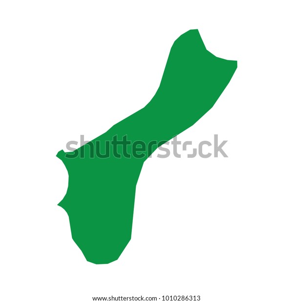 Guam Map Isolated On Transparent Background Stock Vector (Royalty Free ...