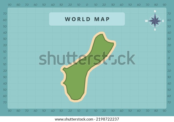 Guam Map World Map International Vector Stock Vector (Royalty Free ...