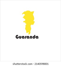 Guaranda Map On White Background Stock Vector (Royalty Free) 2140598001 ...