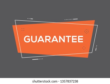 Guarantee Banner Concept Stock Vector (Royalty Free) 1357837238 ...