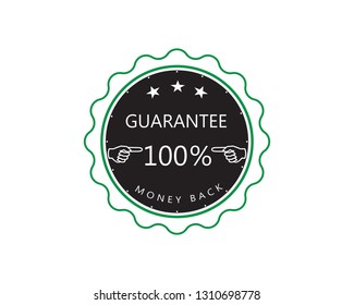 Guarantee Gold Stamp Sign Vector Illustration Stock Vector (Royalty ...