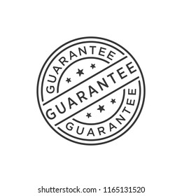 Guarantee Stamp Icon Vector Stock Vector (Royalty Free) 1165131520 ...
