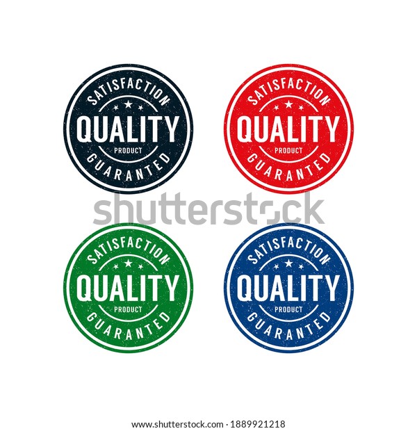 Guaranteed Quality Product Stamp Logo Design Stock Vector (Royalty Free ...