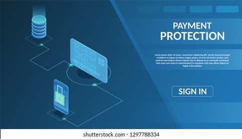 Guard Secure Virtual Banking Messenger Protect Stock Vector (Royalty ...