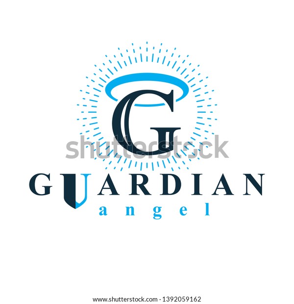 Guardian Angel Vector Conceptual Emblem Best Stock Vector (Royalty Free ...