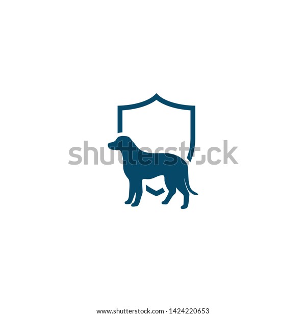 Guardian Dog Logo Design Vector Template Stock Vector (Royalty Free ...