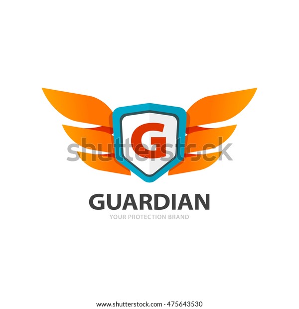 Guardian Protection Logo Isolated On White Stock Vector (Royalty Free ...