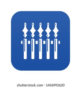 Guardrail Icon Simple Illustration Guardrail Vector Stock Vector ...