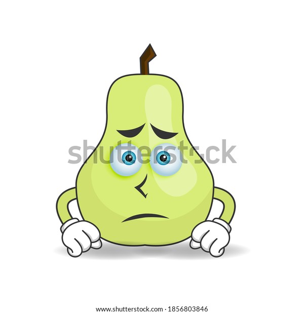 Guava Mascot Character Sad Expression Vector Stock Vector (Royalty Free ...