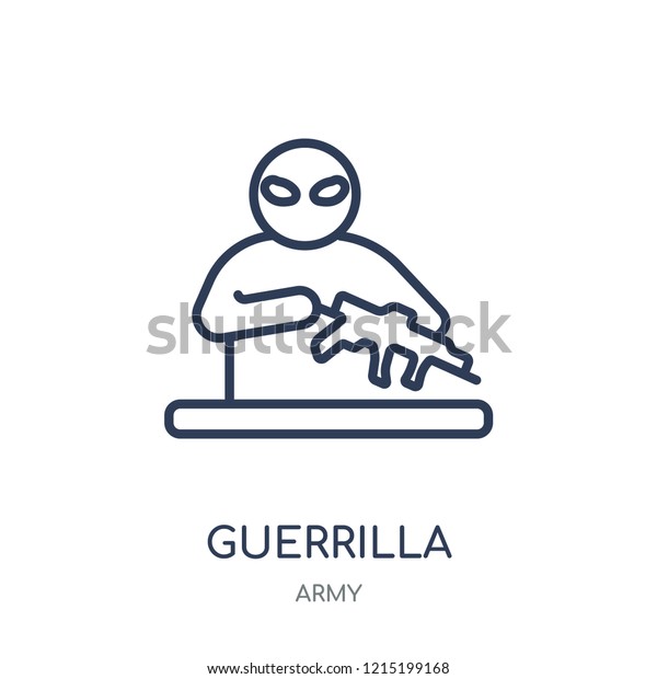 Guerrilla Icon Guerrilla Linear Symbol Design Stock Vector (Royalty ...
