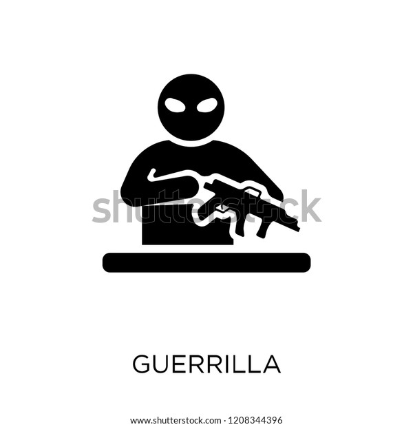 Guerrilla Icon Guerrilla Symbol Design Army Stock Vector (Royalty Free ...