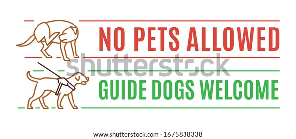 Guide Dogs Welcome Sign Support Assistance: เวกเตอร์สต็อก (ปลอดค่า ...