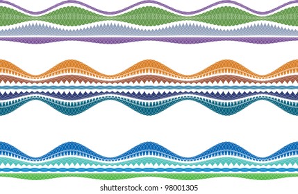 Guilloche Borders Vector Illustration Stock Vector (Royalty Free ...
