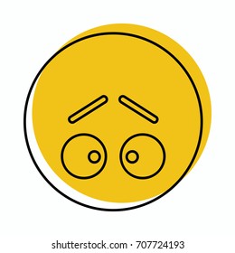 Guilty Face Icon Doodle Style Vector: เวกเตอร์สต็อก (ปลอดค่าลิขสิทธิ์ ...