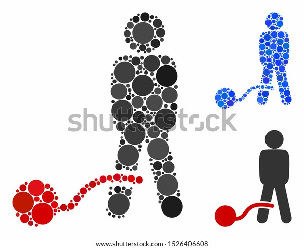 Guilty Man Composition Guilty Man Icon Stock Vector (Royalty Free ...