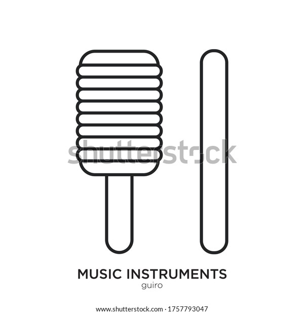 Plan de Guiro. Isolé sur fond : image vectorielle de stock (libre de ...