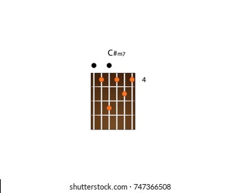 Guitar Chord Cm7 Stock Vector (Royalty Free) 747366508 | Shutterstock