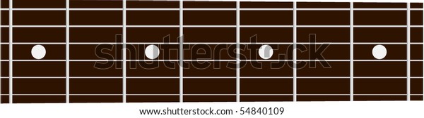 Guitar Fretboard Stock Vector (Royalty Free) 54840109 | Shutterstock
