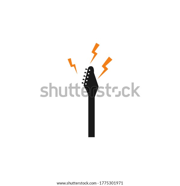 Guitar Head Vector Design Illustration Stock Vector (Royalty Free ...