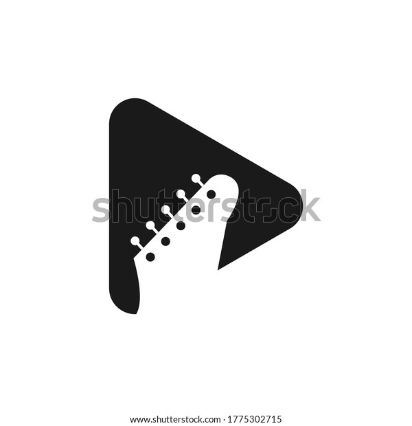 Guitar Head Vector Design Illustration Stock Vector (Royalty Free ...
