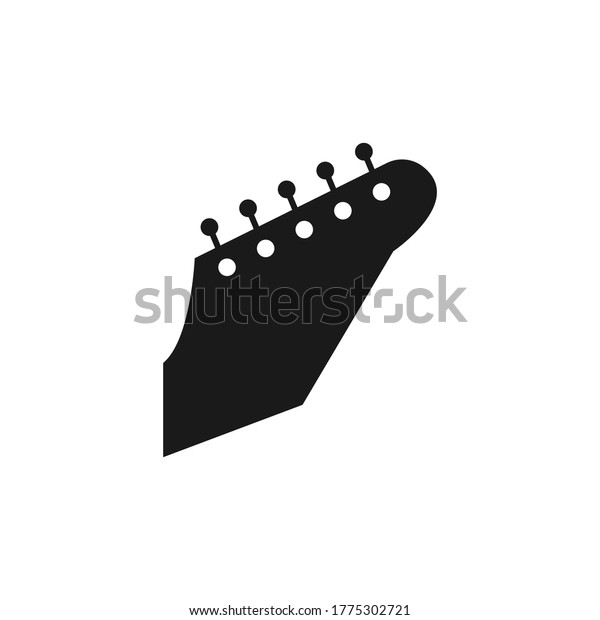 Guitar Head Vector Design Illustration Stock Vector (Royalty Free ...