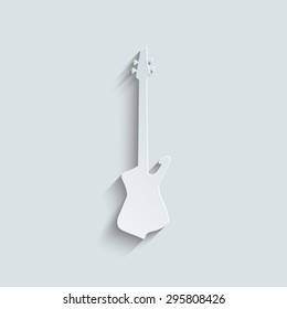 Guitar Icon Shadow Stock Vector (Royalty Free) 295808426 | Shutterstock