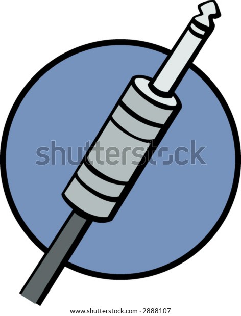 Guitar Instrument Cable Plug Illustration Stock Vector (Royalty Free ...